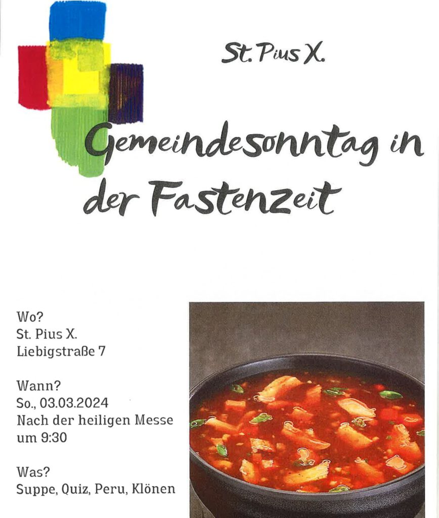 Fastenessen in St. Pius X. – Kirche in Barmen-Nordost